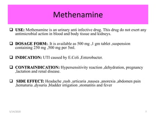 Urinary antiseptic | PPTX