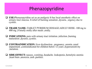Urinary antiseptic | PPTX