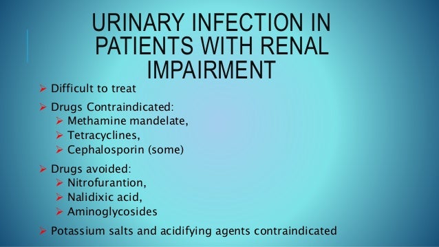 Drugs Used in Urinary Tract Infection
