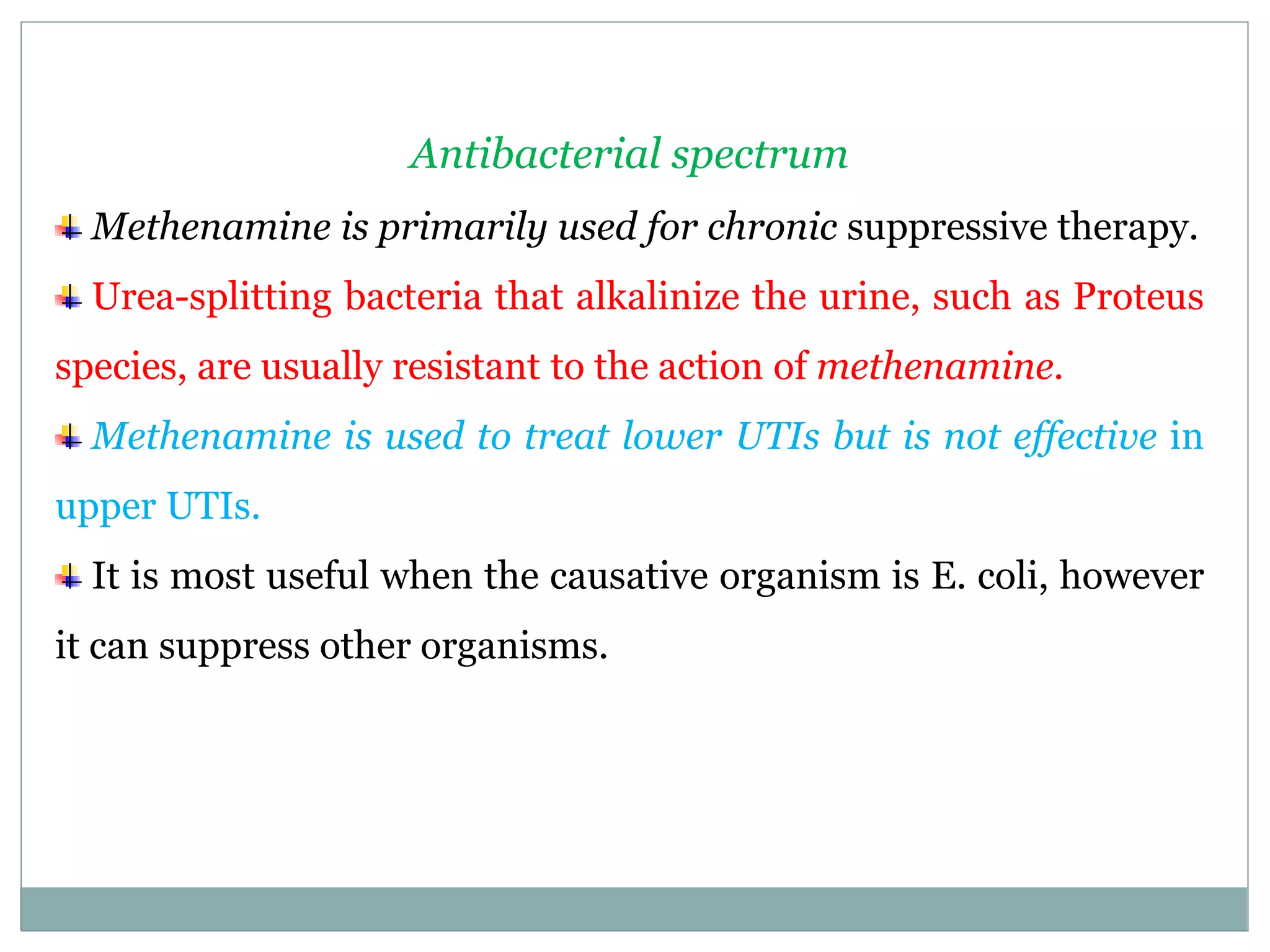 Urinary Antiseptics, Drugs used in STDs and UTI | PPTX