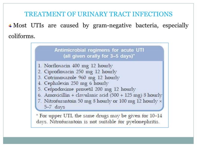 Urinary Antiseptics, Drugs used in STDs and UTI | PPTX