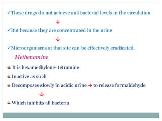 Urinary Antiseptics, Drugs used in STDs and UTI | PPTX