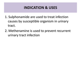 Urinary antiseptics | PPTX