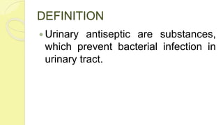 Urinary antiseptics | PPT | Free Download