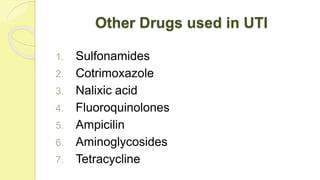 urinaryantiseptics.pptx antiseptic medicine | PPT