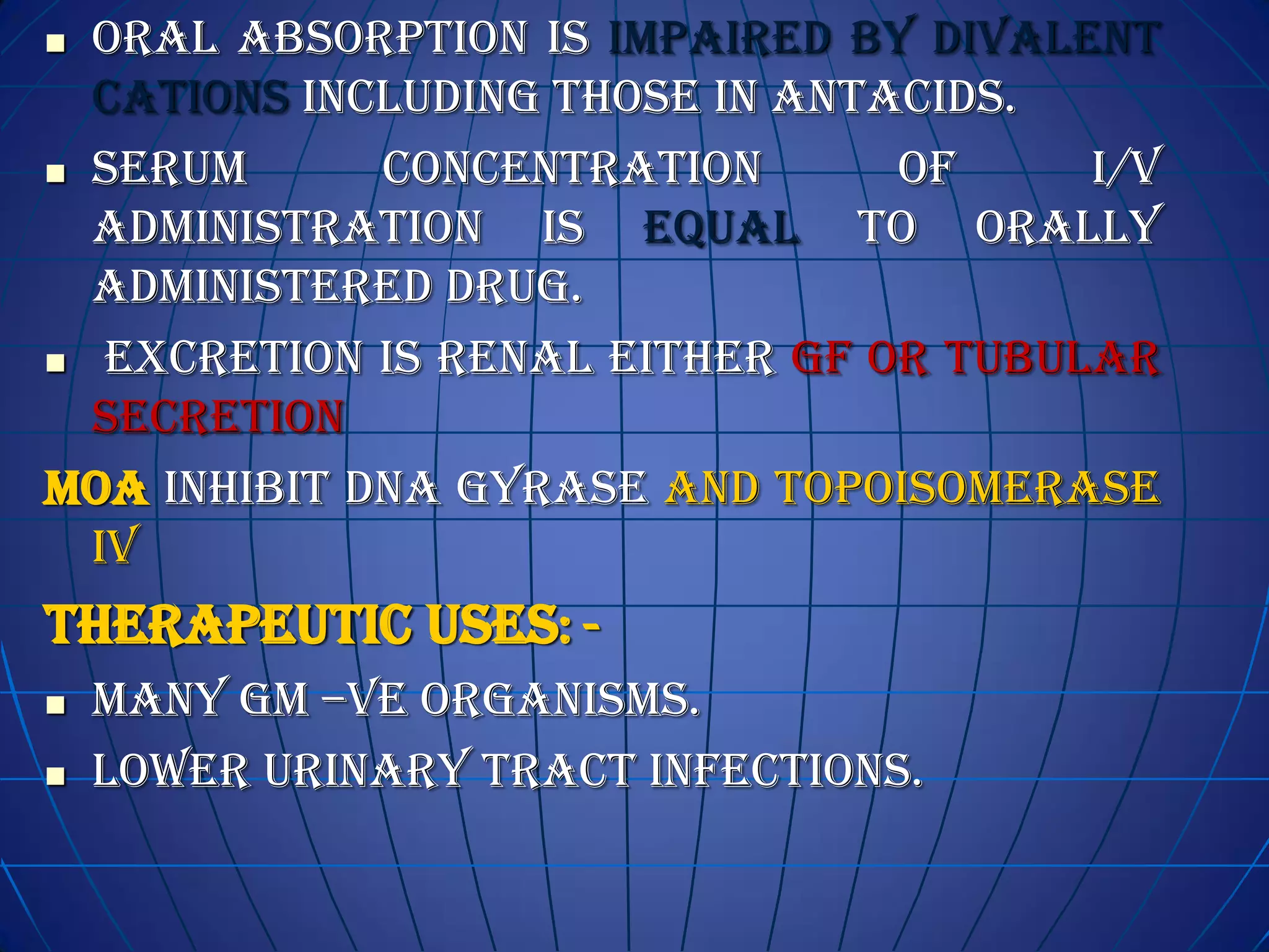 Urinary antiseptics pharmacology_05_04_13_dr_javeria_ | PDF