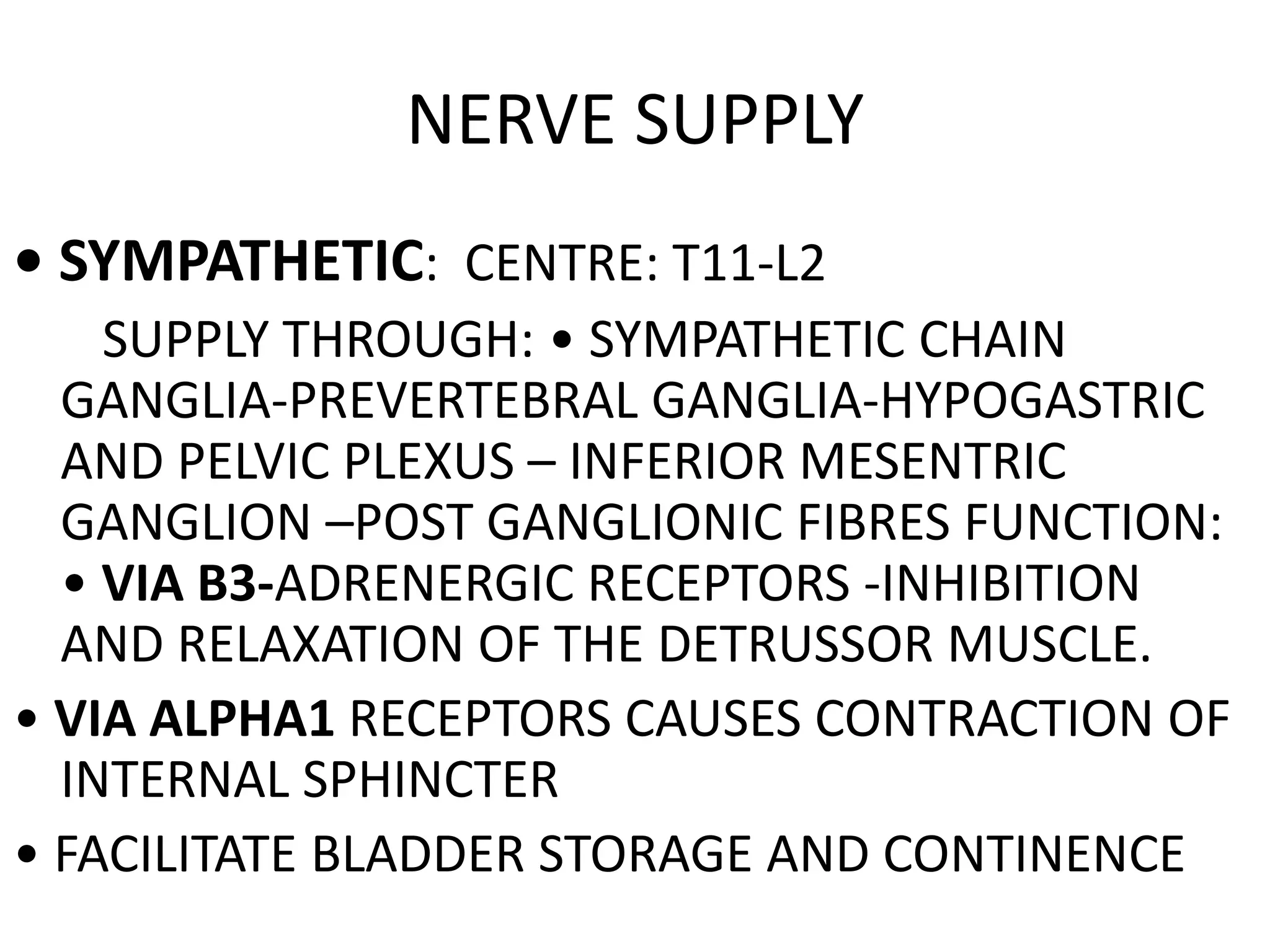 Urinary bladder anatomy and physiology | PPTX