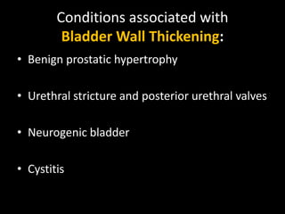 Urinary bladder pathologies | PPTX