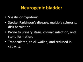 Urinary bladder pathologies | PPTX