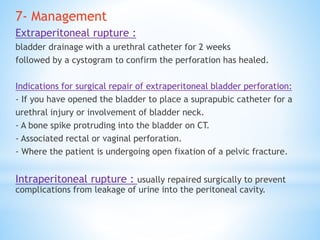 Urinary bladder trauma 2017 | PPSX