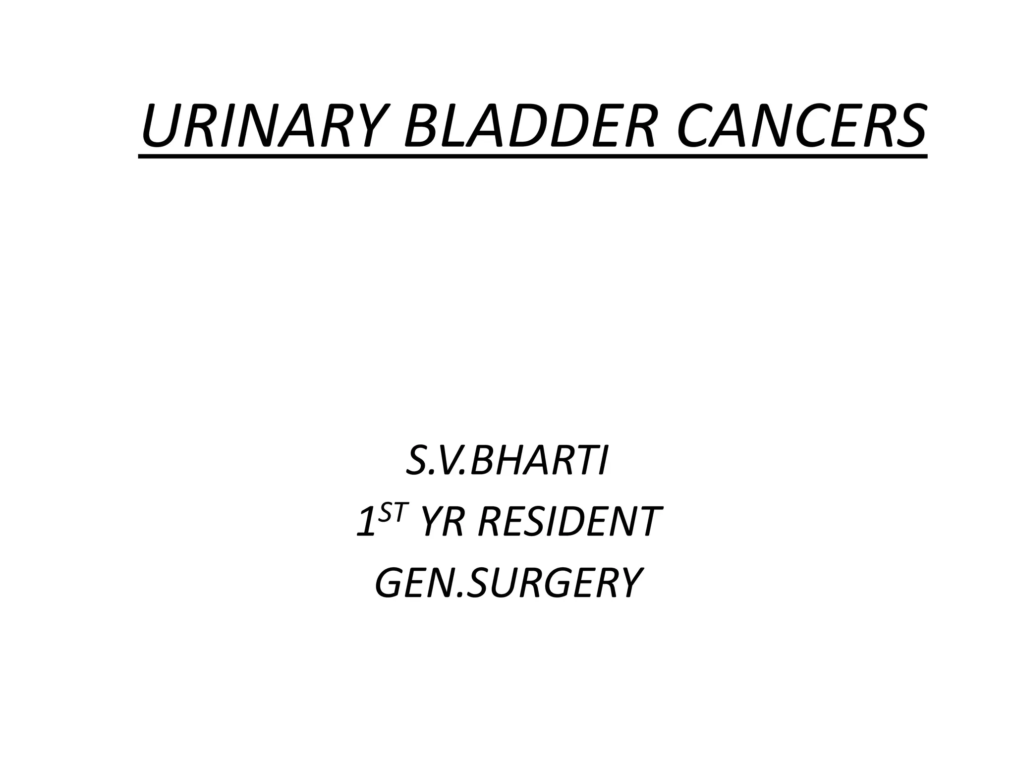 Urinary Bladder Tumor.ppt