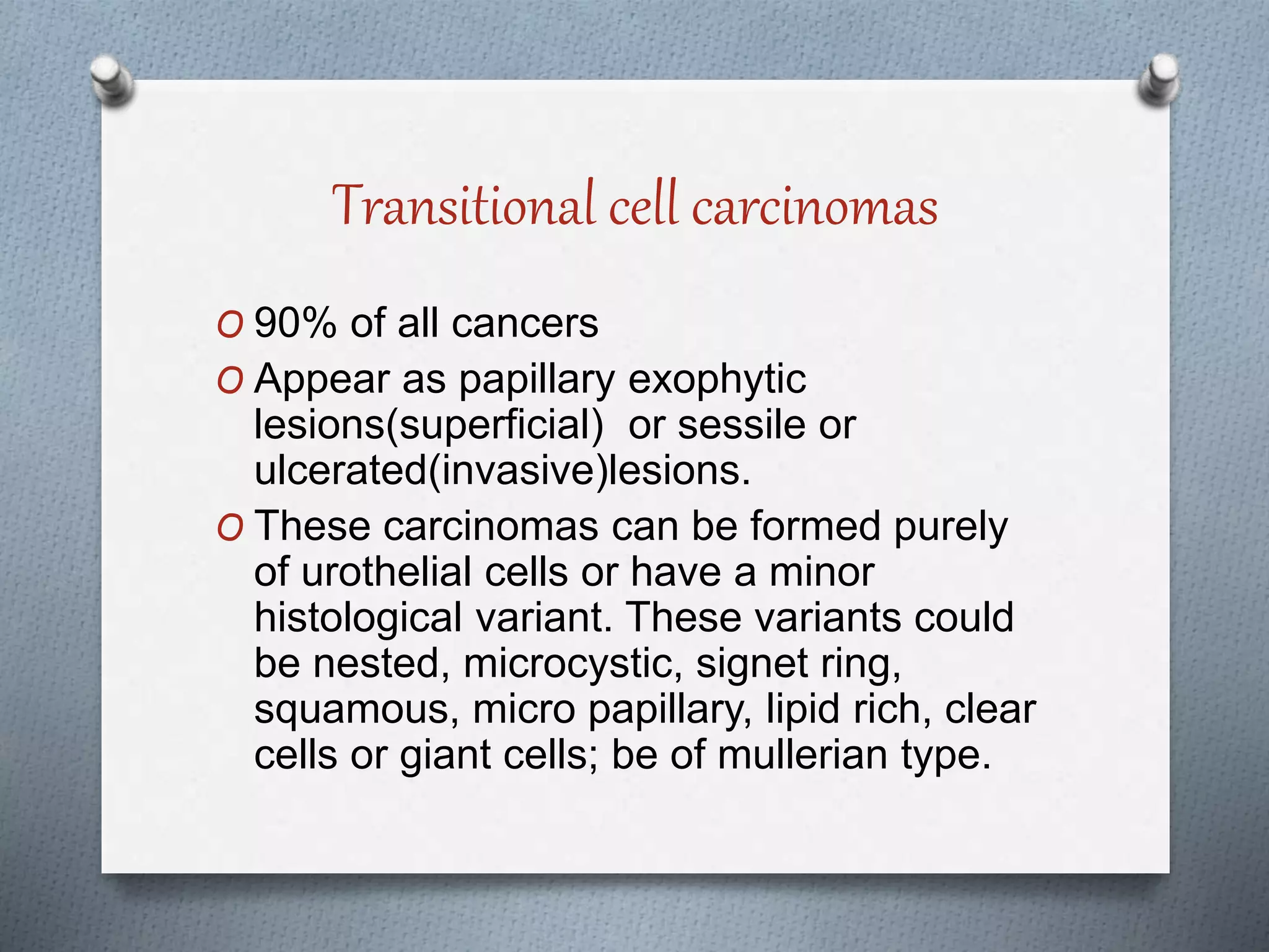 Urinary Bladder Tumors Ppt 
