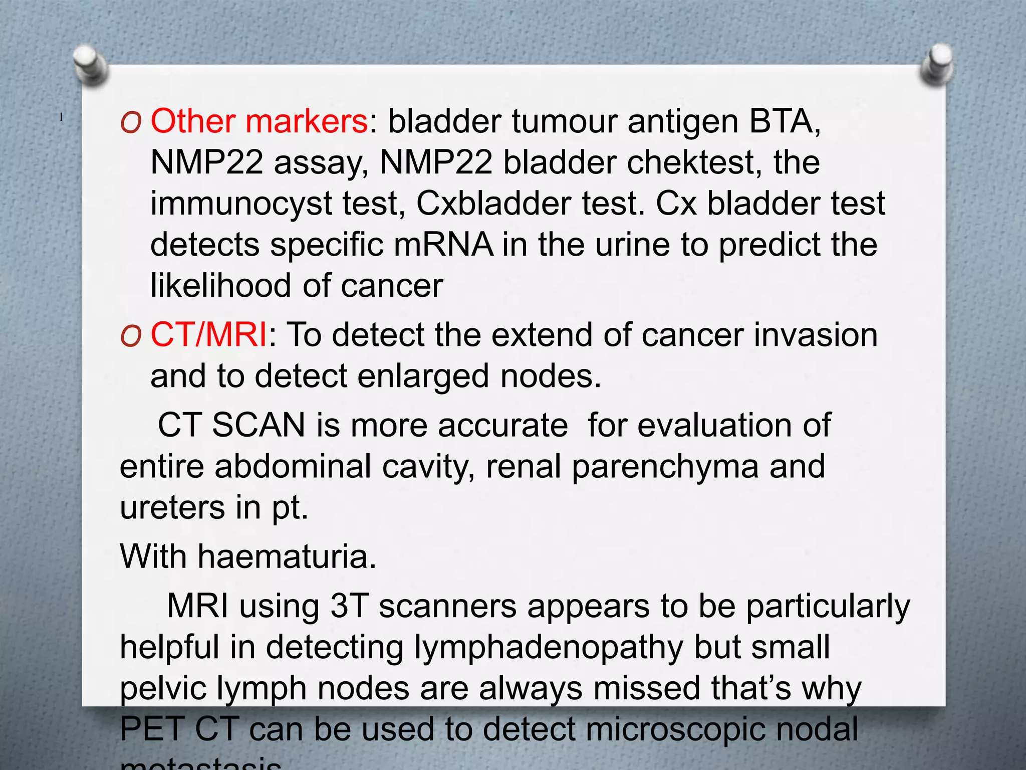 Urinary bladder tumors | PPTX