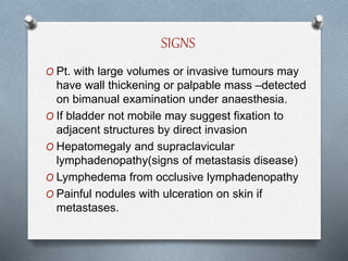 Urinary bladder tumors | PPTX