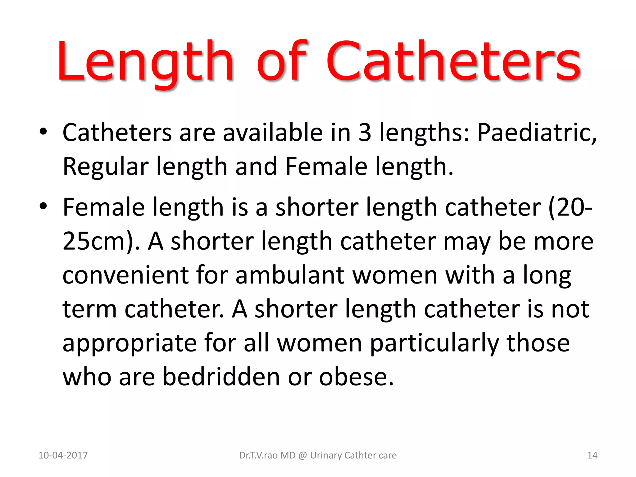 Urinary Catheter Care Principles of Care and Asepsis | PPTX