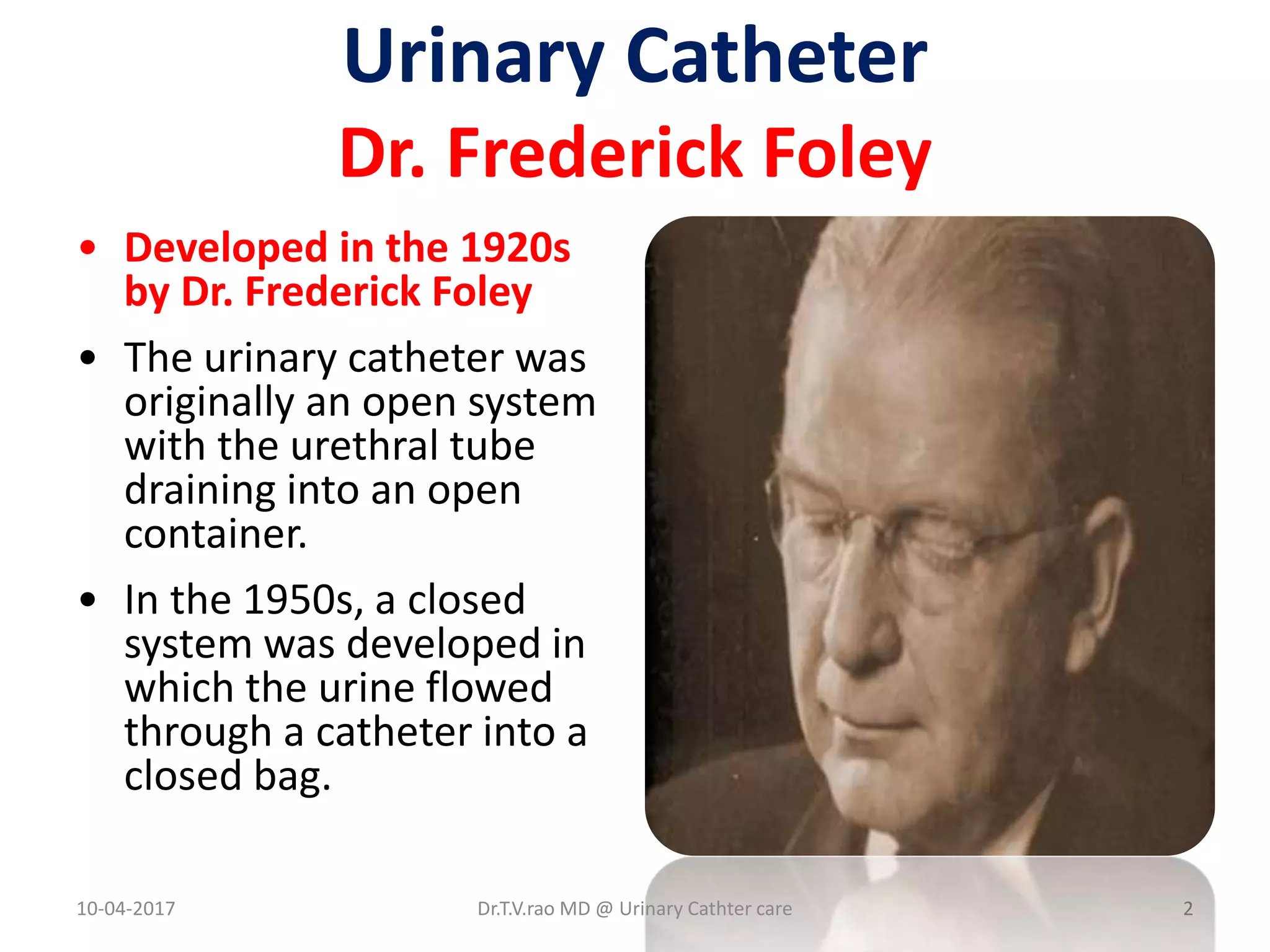 Urinary Catheter Care Principles of Care and Asepsis | PPTX