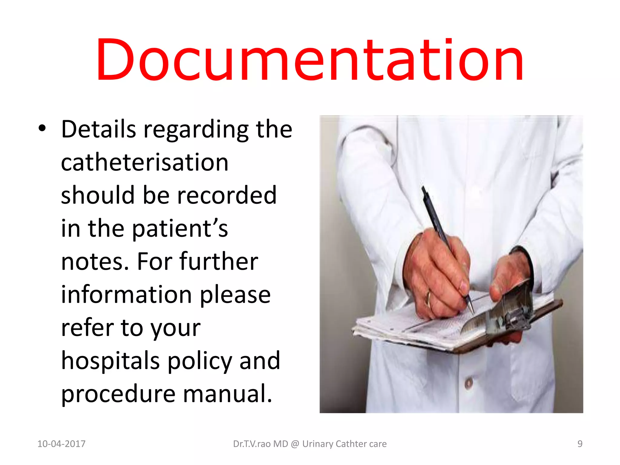Urinary Catheter Care Principles of Care and Asepsis | PPTX