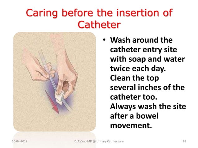 Urinary Catheter Care Principles of Care and Asepsis | PPTX | First Aid ...