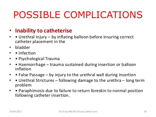Urinary Catheter CarevPrinciples of Care and Asepsis