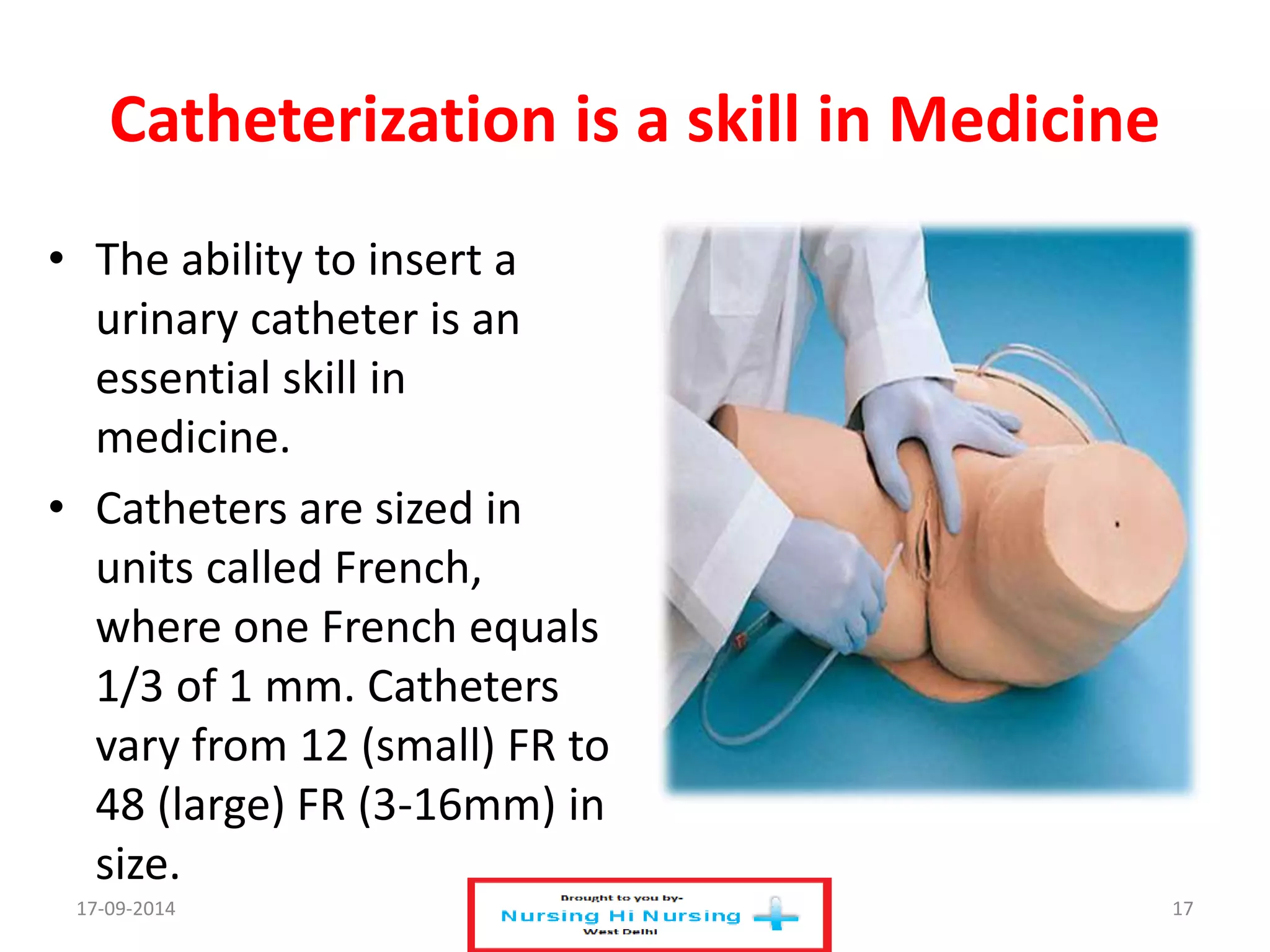 Urinary catheter care skills & asepsis | PPTX