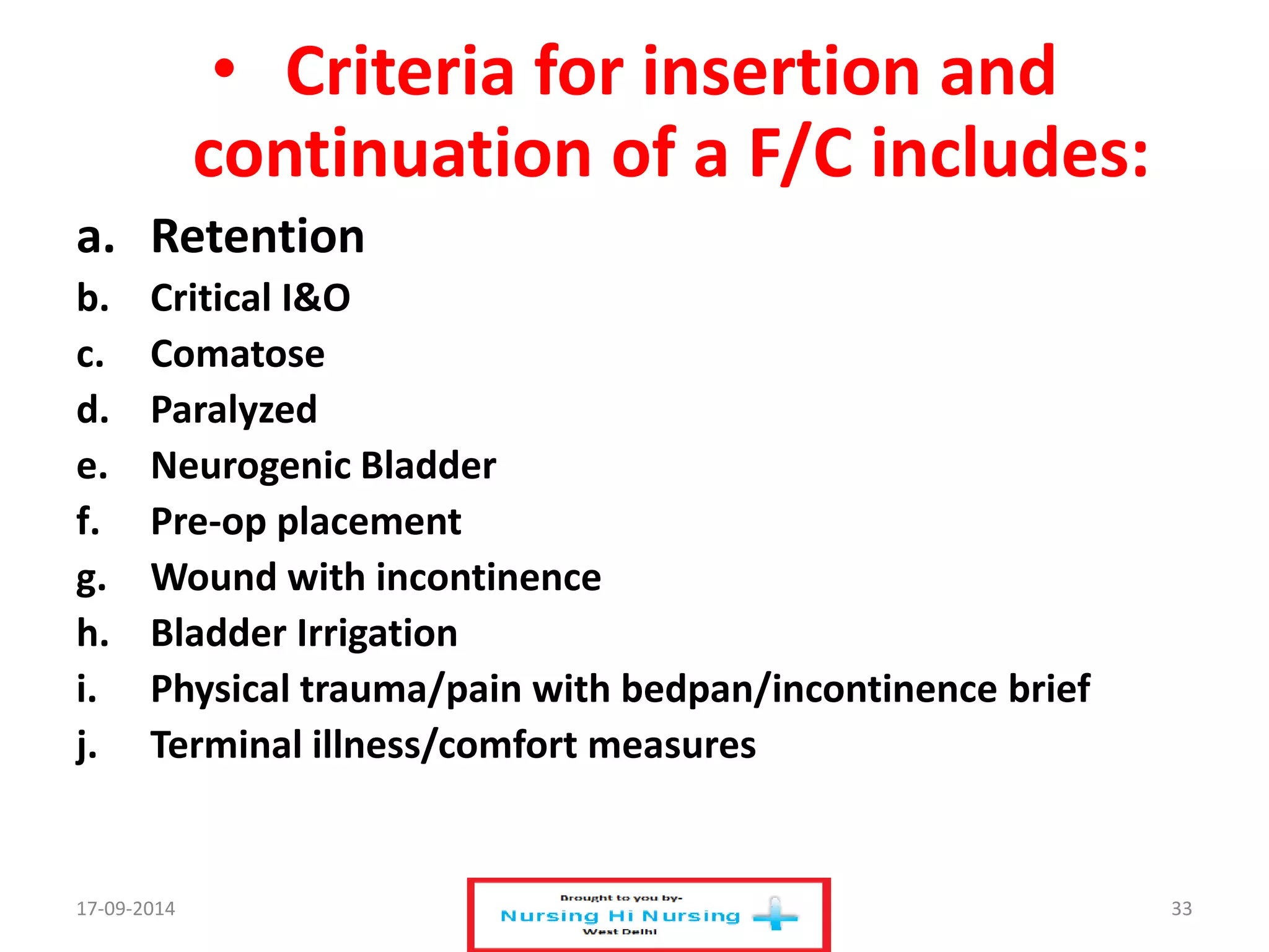 Urinary catheter care skills & asepsis | PPTX