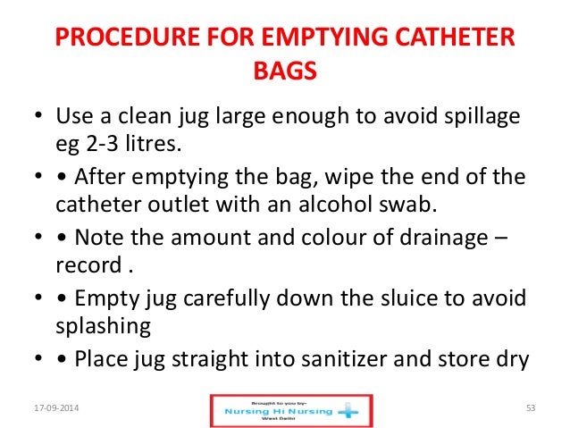 Urinary catheter care skills & asepsis