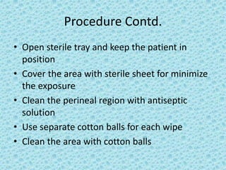 Urinary catheterization | PPTX
