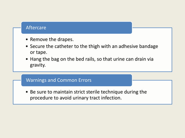 Urinary System Catheterization Procedure Pptx