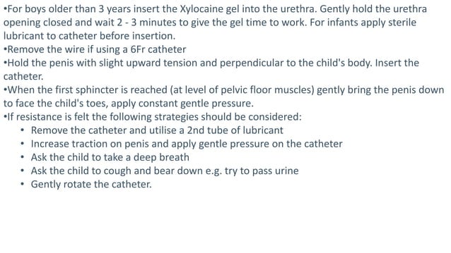 URINARY CATHETRIZATION AND CARE IN CHILD.pptx | First Aid | Injuries