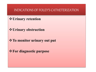 Urinary catteterization | PPT