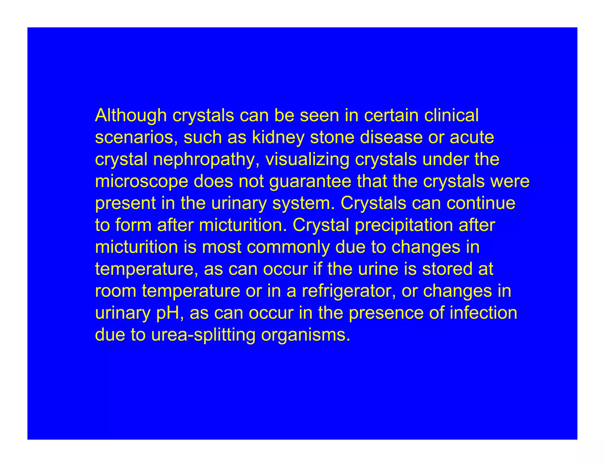 Urinary crystals | PDF