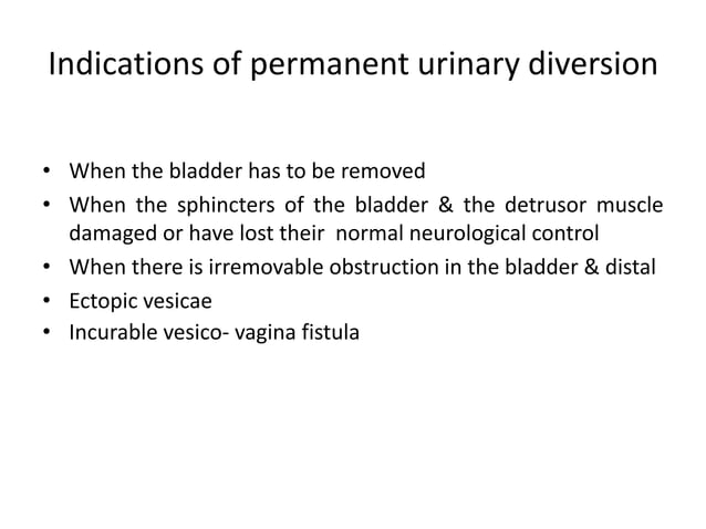 Urinary Diversion | PPTX