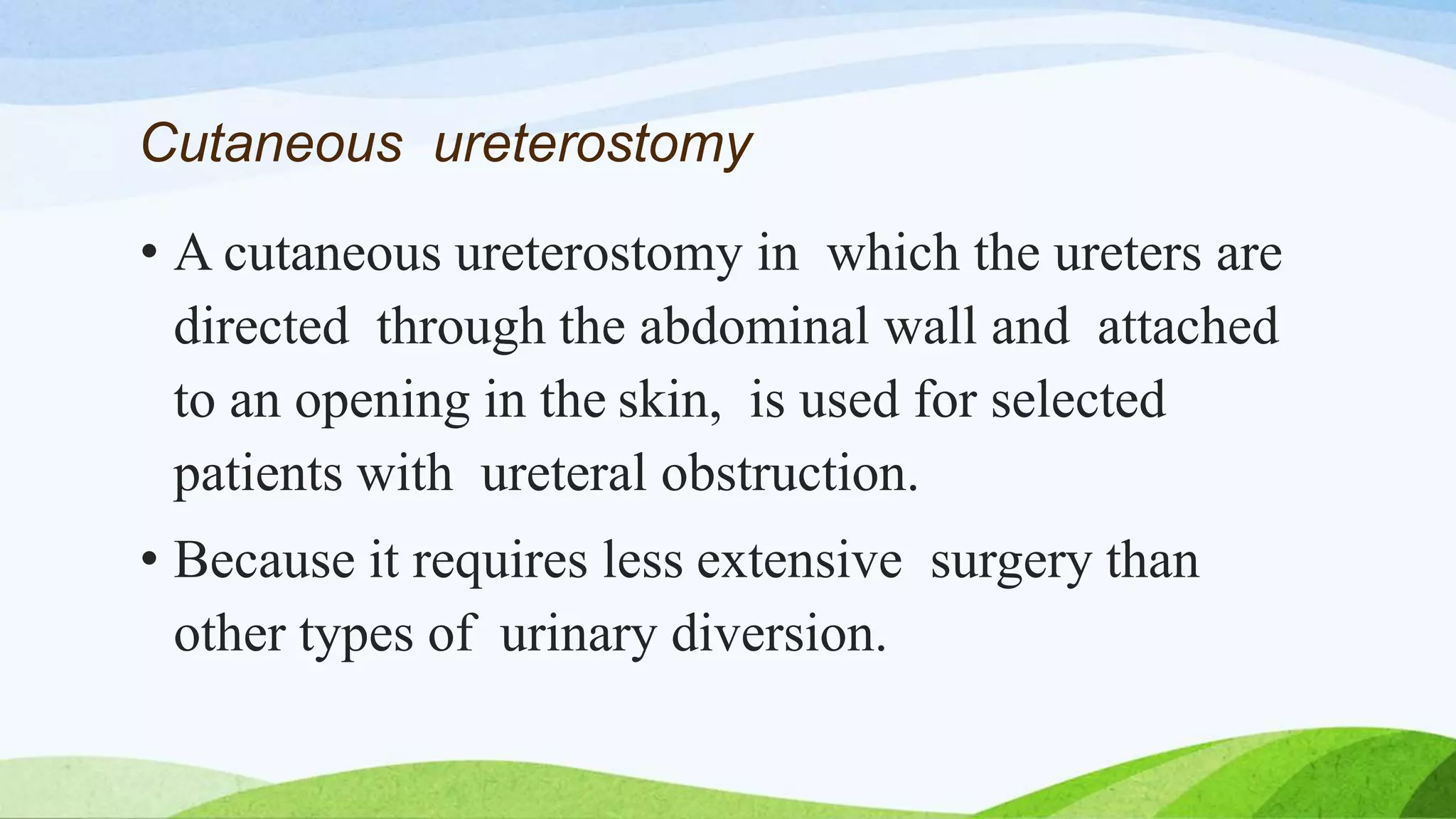 Urinary diversion | PPTX