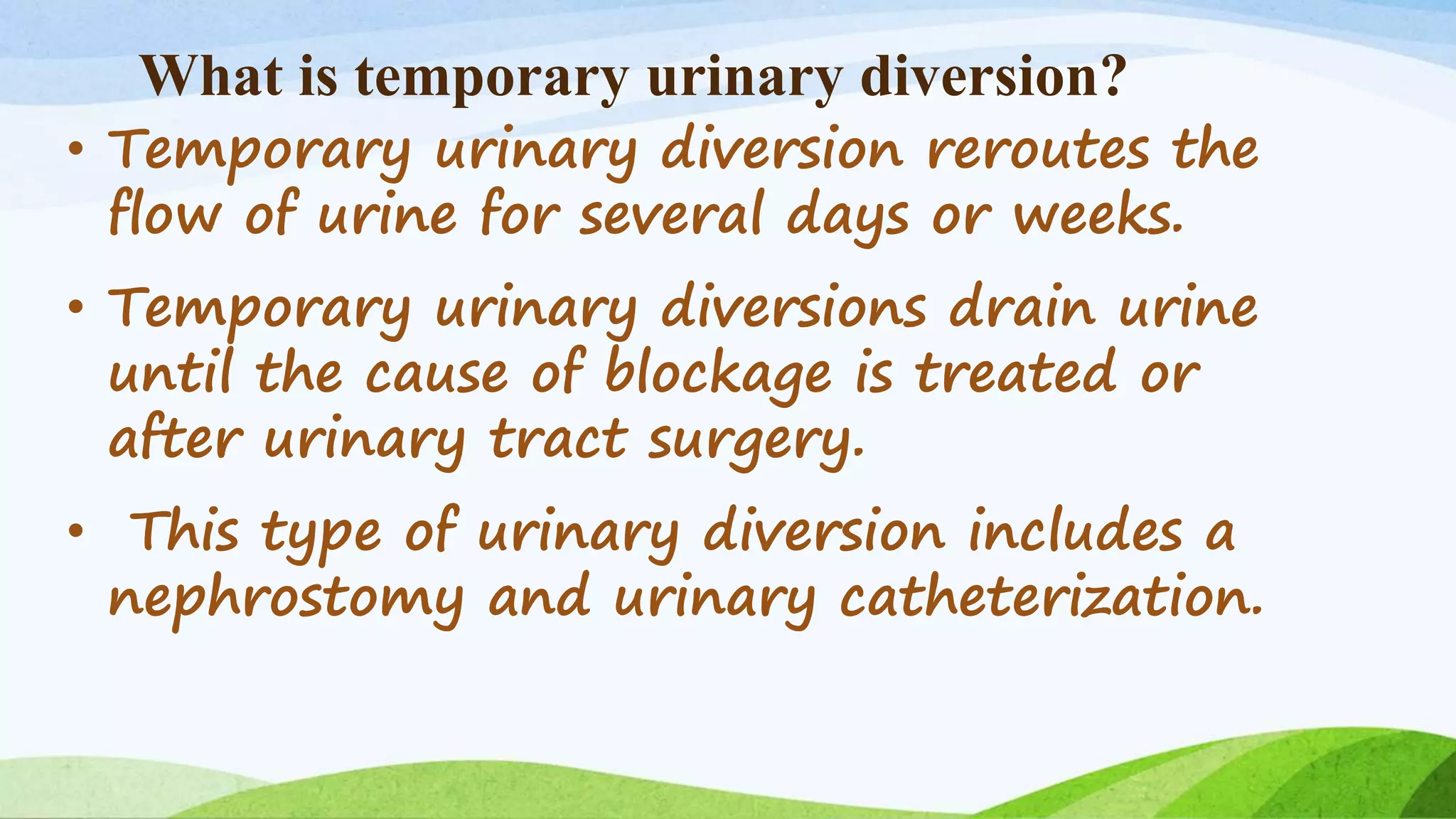 Urinary diversion | PPTX