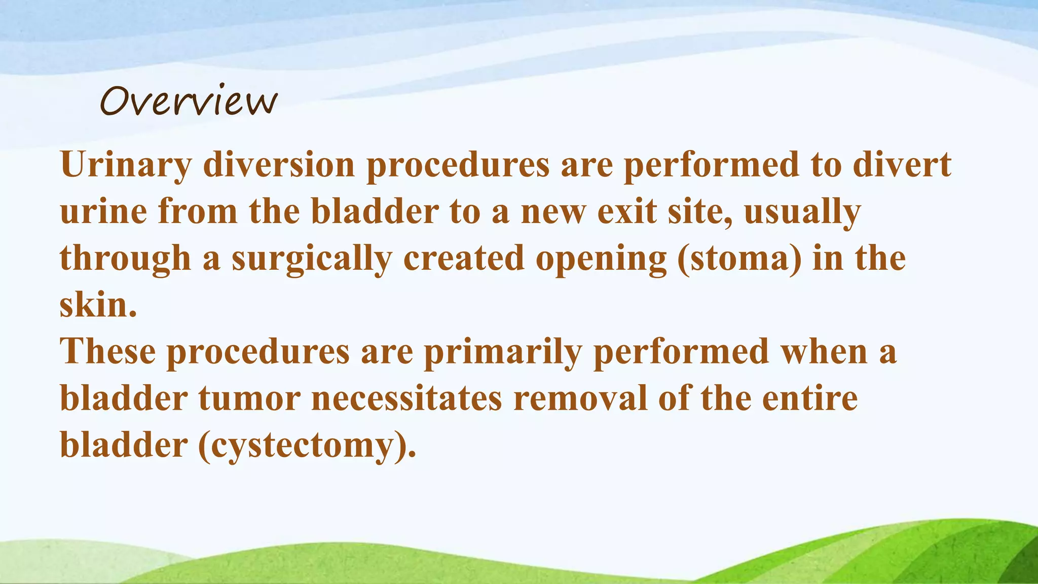 Urinary diversion | PPTX