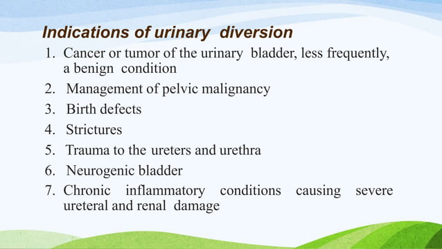 Urinary diversion | PPTX