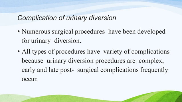 Urinary diversion | PPTX