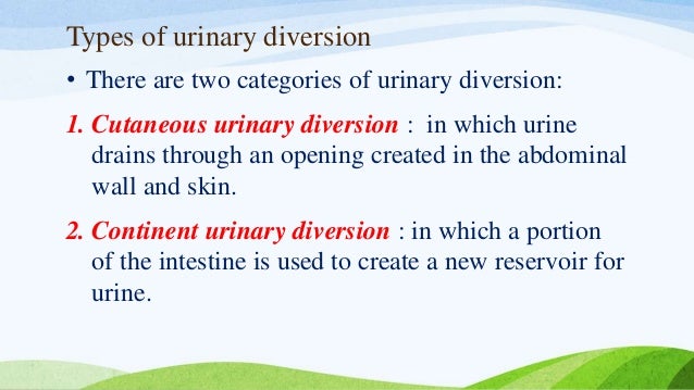 Urinary diversion