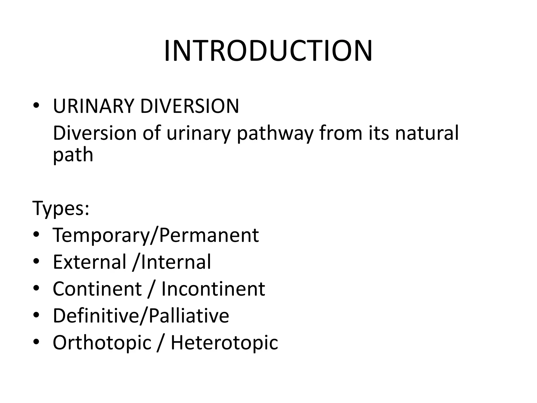 Urinary diversion | PPTX
