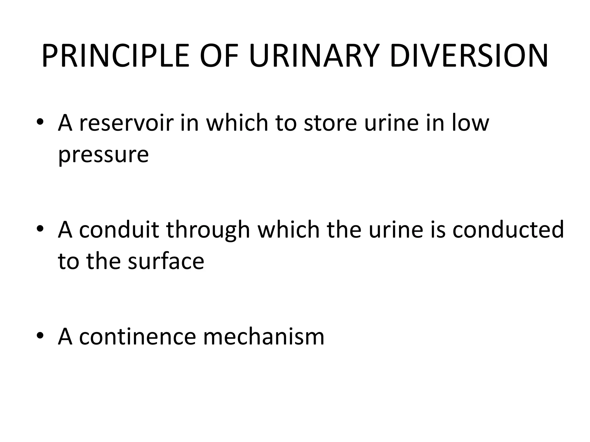 Urinary diversion | PPTX
