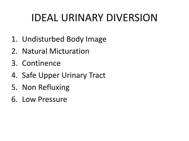 Urinary diversion | PPTX | Digestive Disorders | Diseases and Conditions