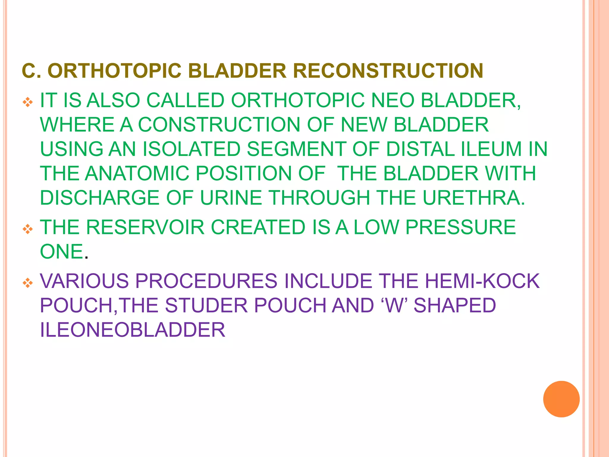 Urinary diversions | PPTX