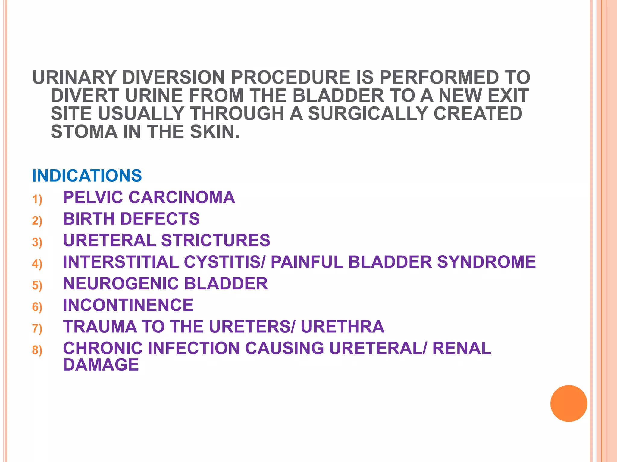 Urinary diversions | PPTX