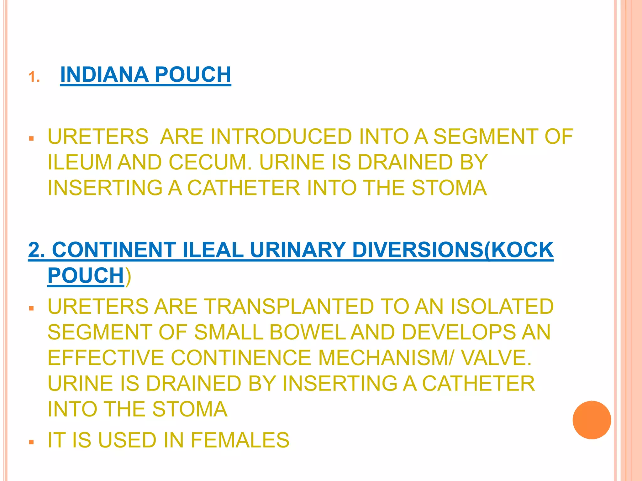 Urinary diversions | PPTX