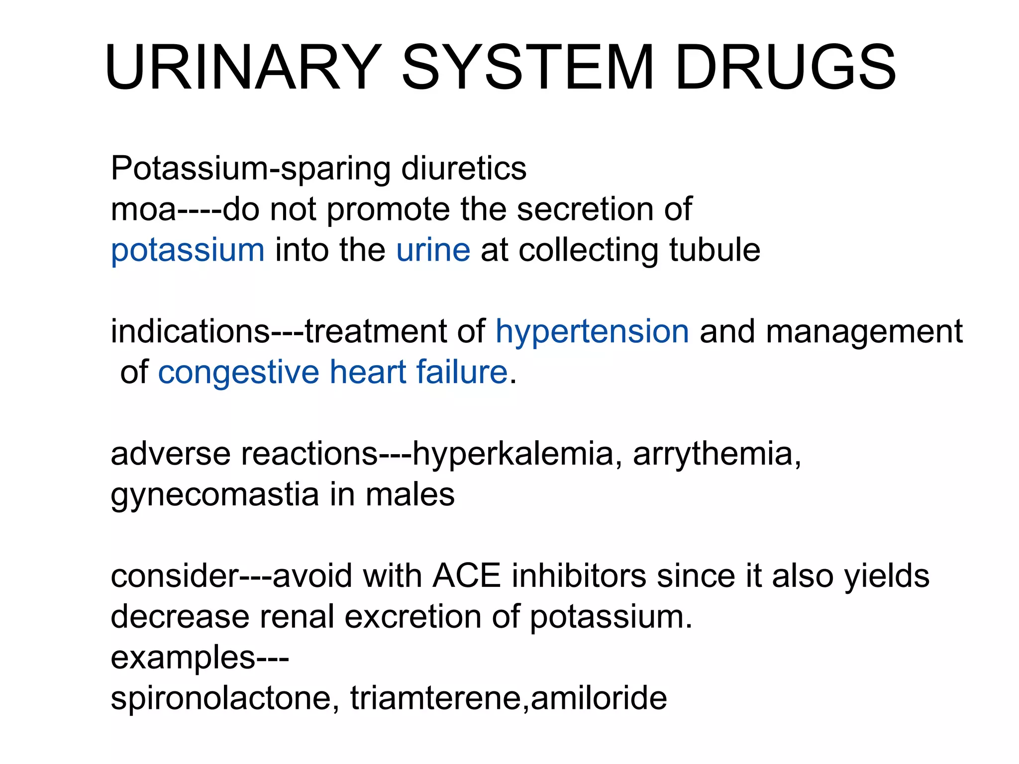 Urinary drugs | PPT