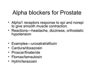 Urinary drugs | PPT