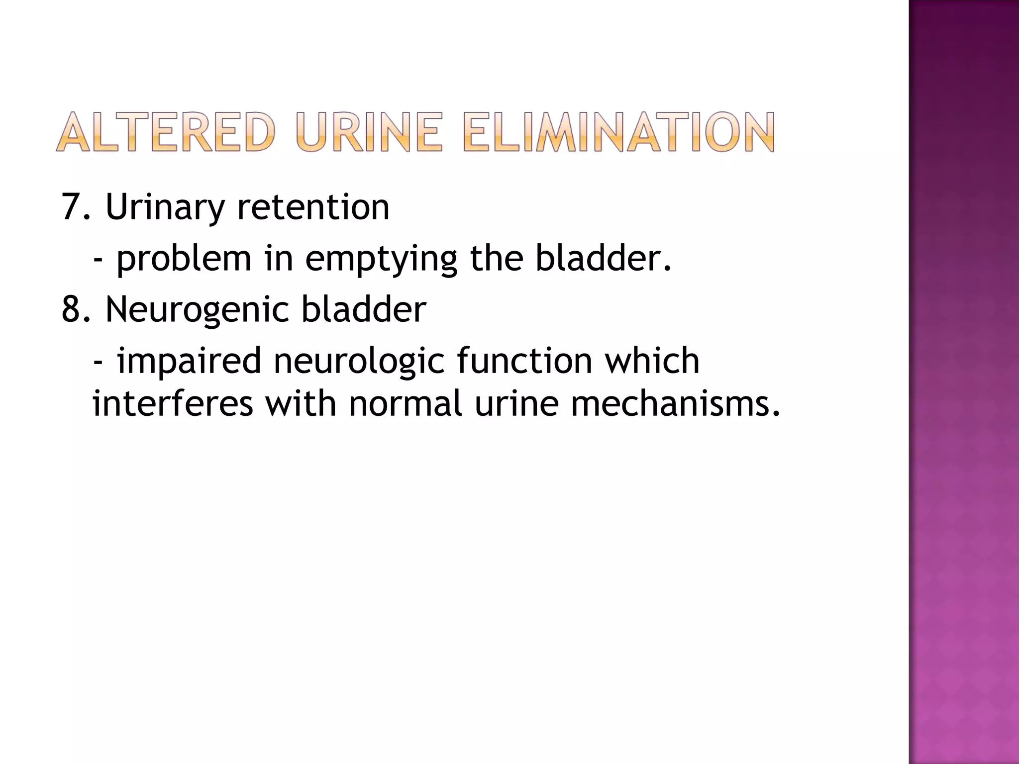 Urinary elimination | PPT