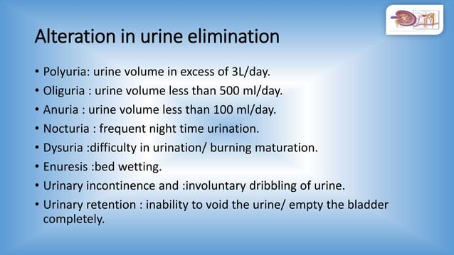 Urinary elimination | PPTX