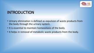Urinary elimination | PPTX
