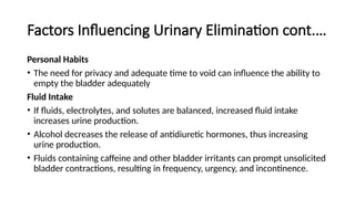Urinary elimination and altered patterns | PPTX